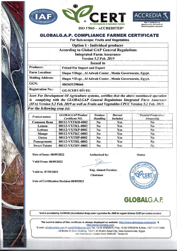 Certificates – friend-fcf.com